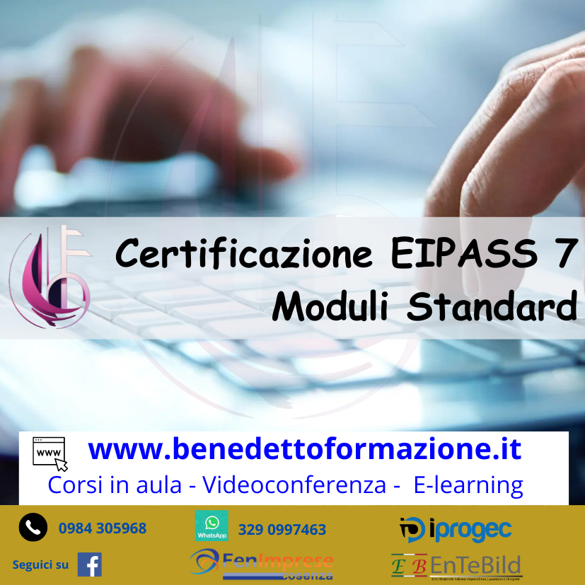Certificazione EIPASS 7 Moduli Standard :: Benedetto-Formazione
